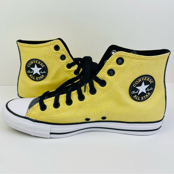 Converse | Shoes | Converse Ctas Hi Top Bold Citron Canvas Sneakers ...